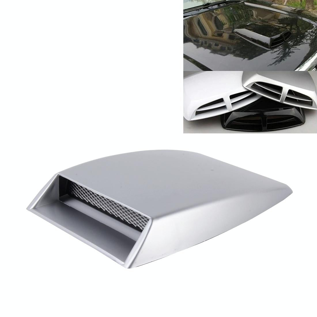 Car Turbo Style Air Intake Bonnet Scoop for Car Decoration(Grey ...